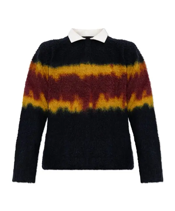 Sacai Long-sleeve Knit Top