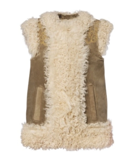 Etro Shearling-lined Embroidered Vest