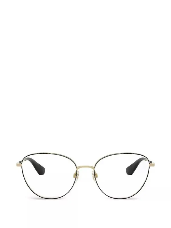 Burberry Engraved Round-frame Glasses