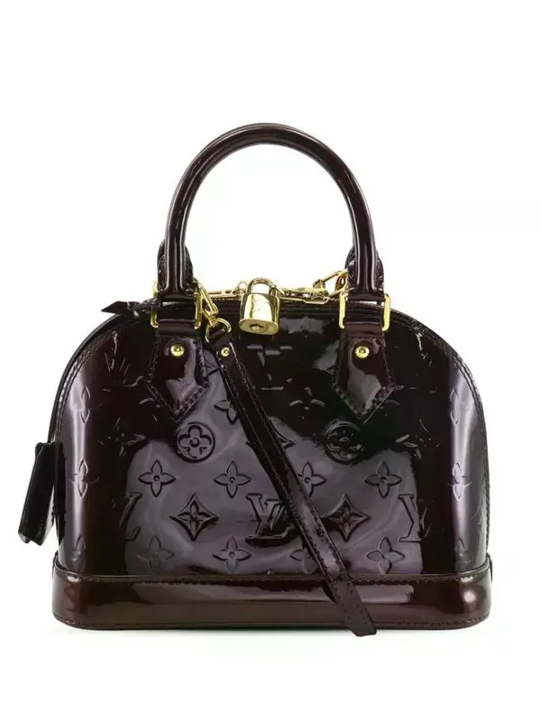 LOUIS VUITTON 2012 Monogram Vernis Alma Bb Satchel
