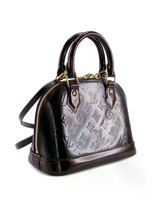 LOUIS VUITTON 2012 Monogram Vernis Alma Bb Satchel