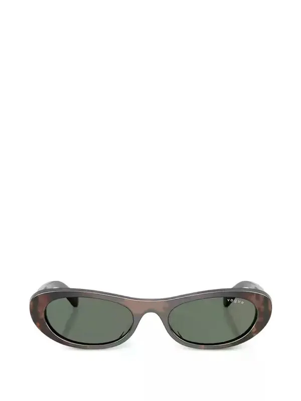 VOGUE EYEWEAR Havana Geometric Sunglasses