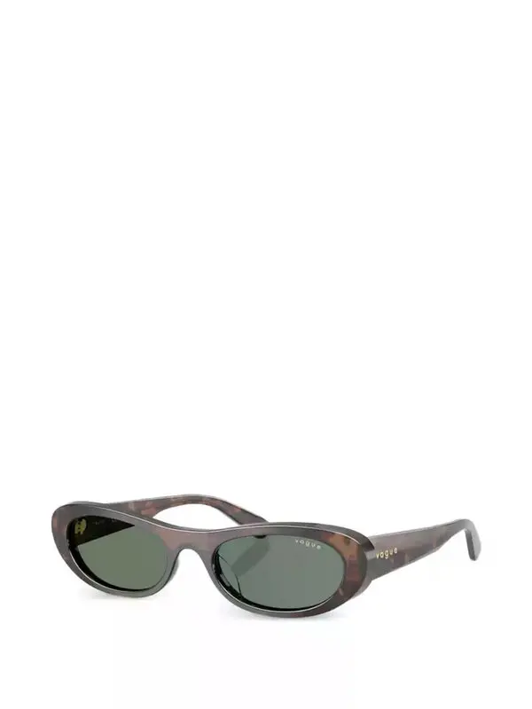 VOGUE EYEWEAR Havana Geometric Sunglasses