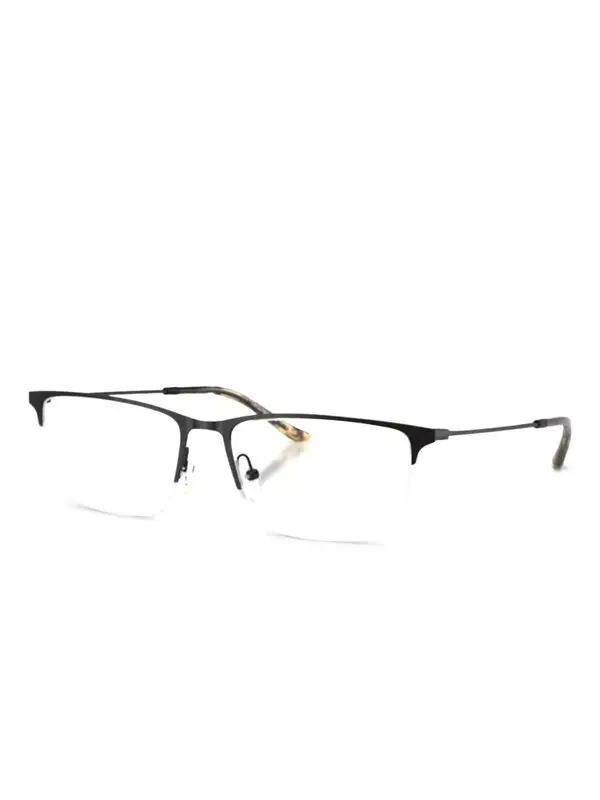 Emporio Armani Rectangle-frame Semi-rimless Glasses