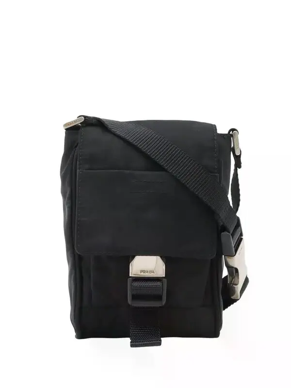 Prada 2000-2013 Tessuto Buckle Messenger Bag Crossbody Bag