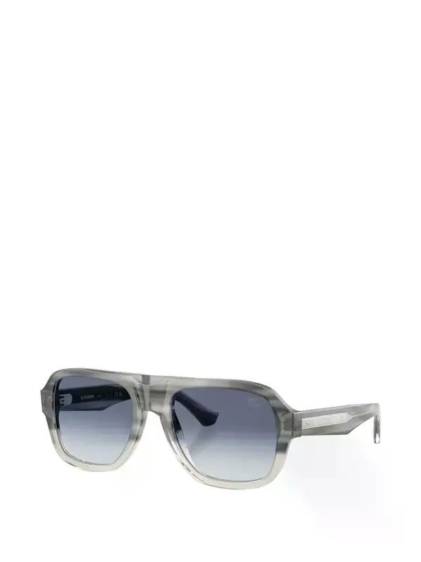 Burberry Striated Geometric Sunglasses