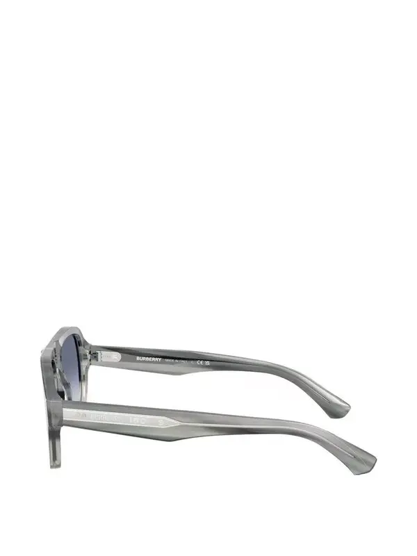 Burberry Striated Geometric Sunglasses