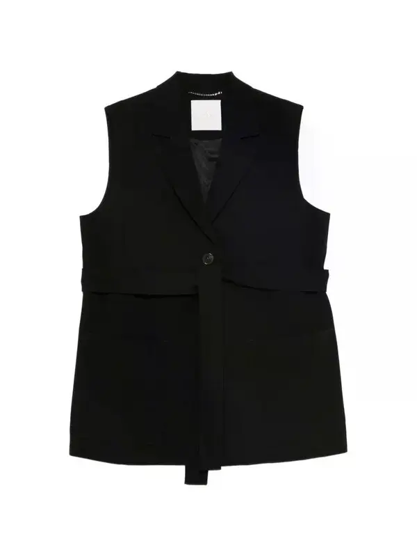 Marina Rinaldi Sleeveless Belted Gilet