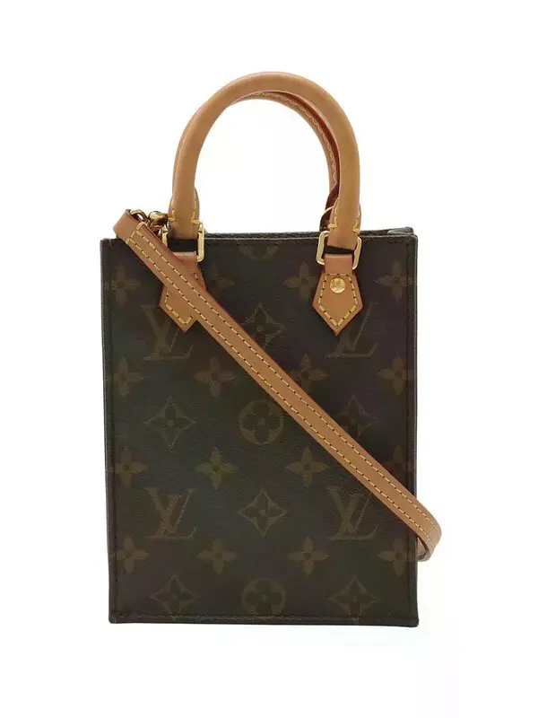 LOUIS VUITTON 2020 Monogram Petit Sac Plat Satchel