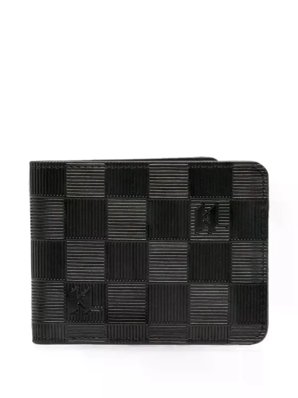 Karl Lagerfeld Checkerboard-embossed Bi-fold Wallet
