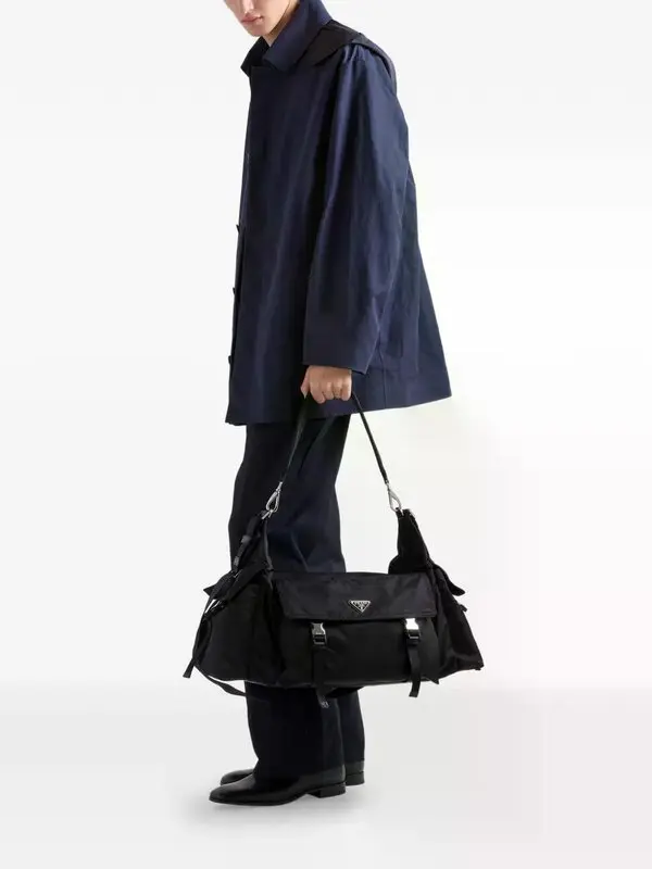 Prada Re-nylon And Leather Duffel Bag