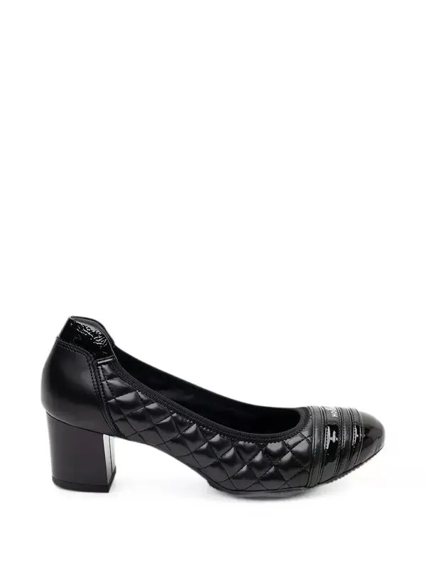 Hogan Quilted Leather Heeled Pumps