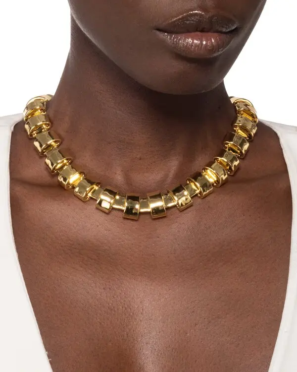 Alexis Bittar Molten Bar Link Necklace