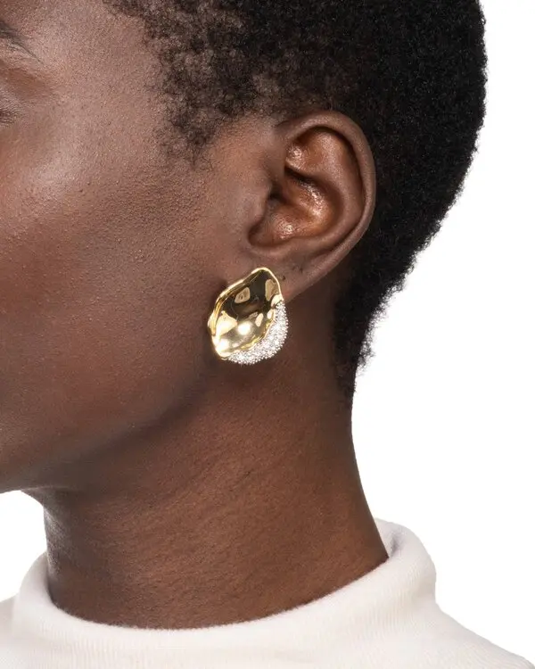 Alexis Bittar Solanales Crystal Petal Post Earrings