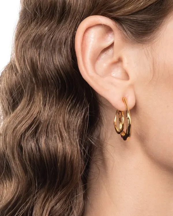 Alexis Bittar Molten Spiral Hoop Earrings