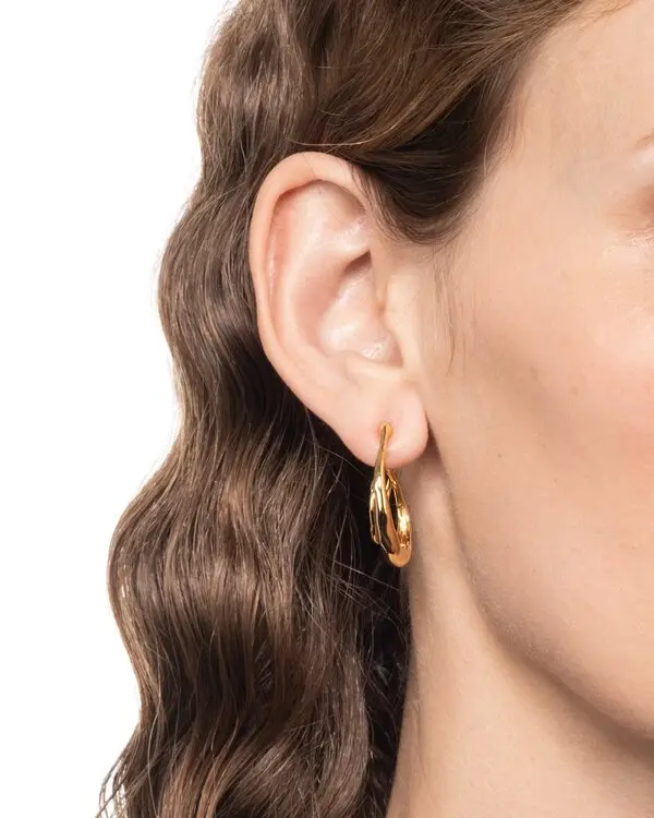 Alexis Bittar Molten Spiral Hoop Earrings