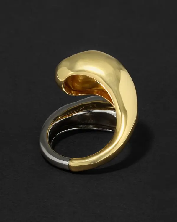 Alexis Bittar Molten Sculptural Cuff Bracelet - Two-tone,silver