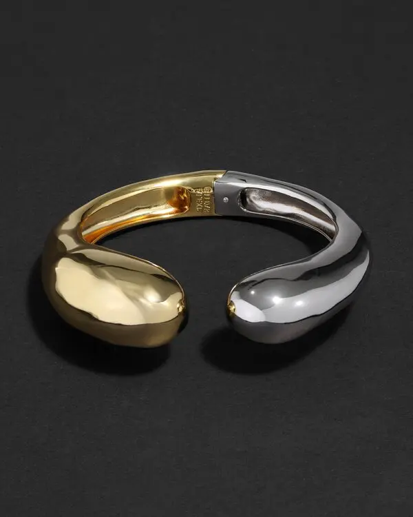 Alexis Bittar Molten Domed Hinge Cuff Bracelet - Two-tone