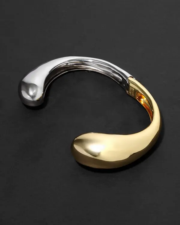 Alexis Bittar Molten Domed Hinge Cuff Bracelet - Two-tone