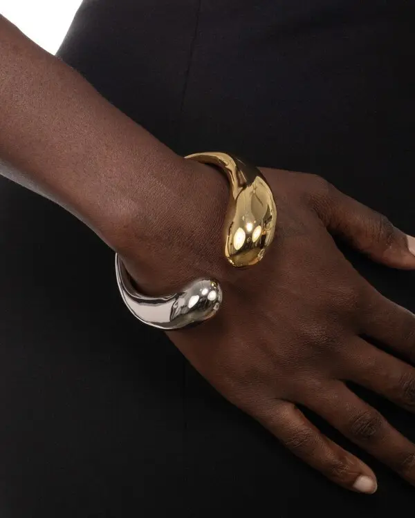 Alexis Bittar Molten Domed Hinge Cuff Bracelet - Two-tone