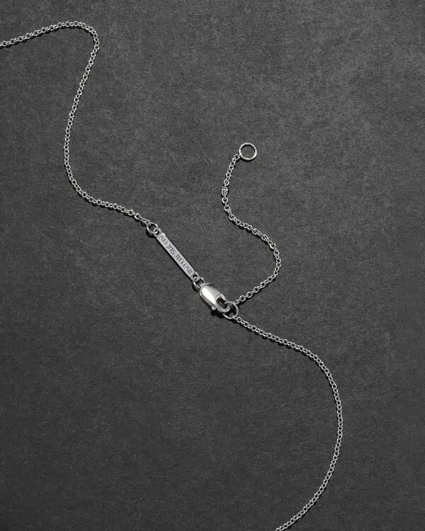 Alexis Bittar Molten Shield Pendant Necklace - Silver