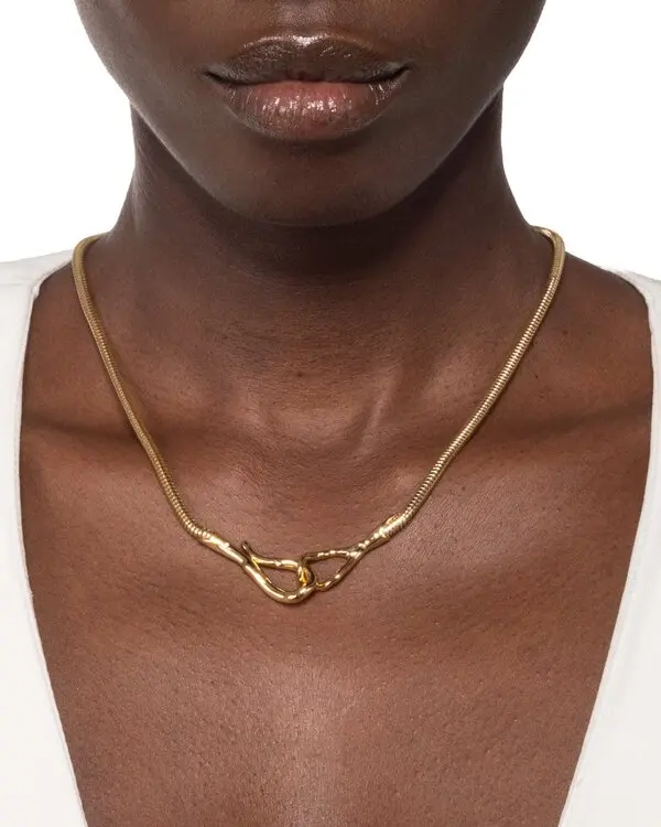 Alexis Bittar Molten Hook Choker Necklace