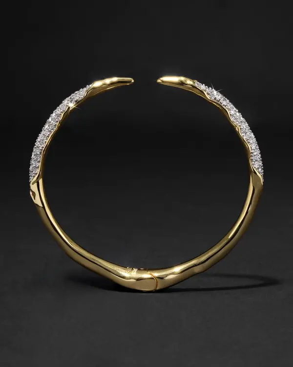 Alexis Bittar Solanales Crystal Claw Hinge Bracelet