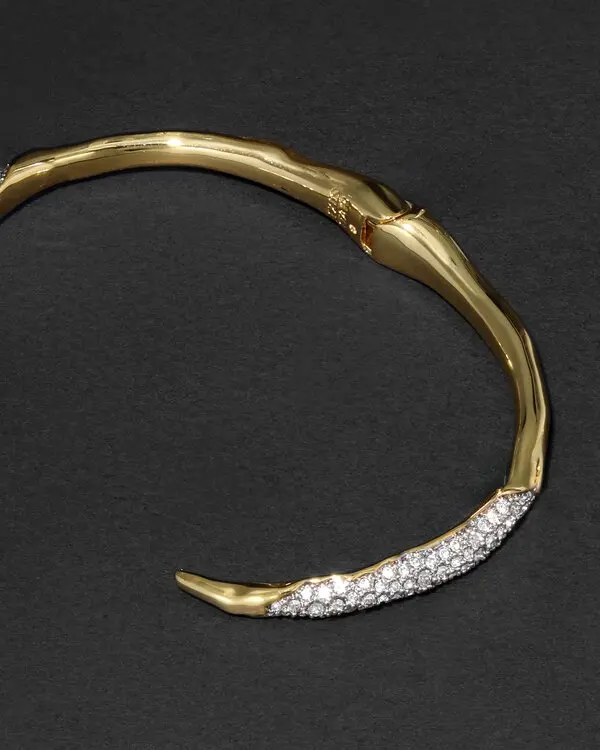 Alexis Bittar Solanales Crystal Claw Hinge Bracelet