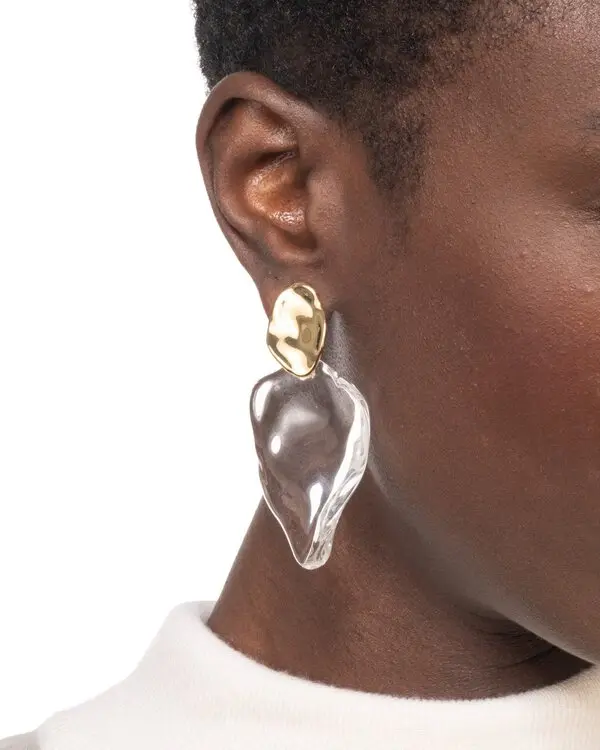 Alexis Bittar Liquid Lucite Petal Drop Earrings