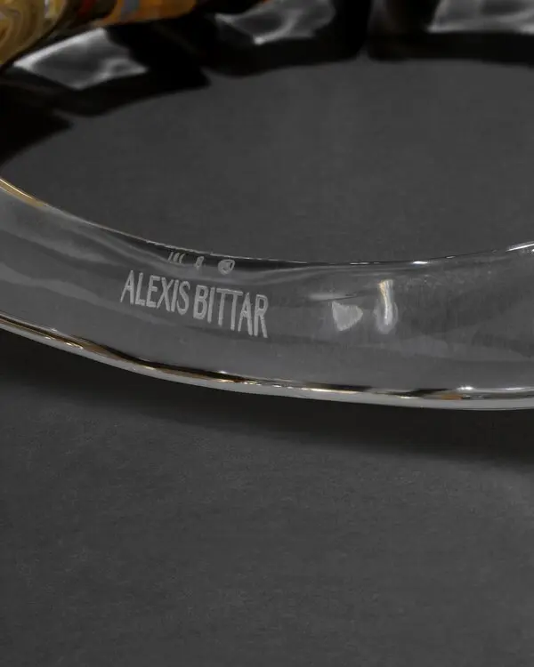 Alexis Bittar Liquid Lucite Segmented Bib Necklace