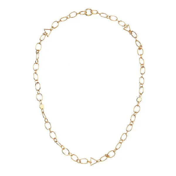 LARISA BEAUMONT Sovereign 14k Charm Chain Necklace