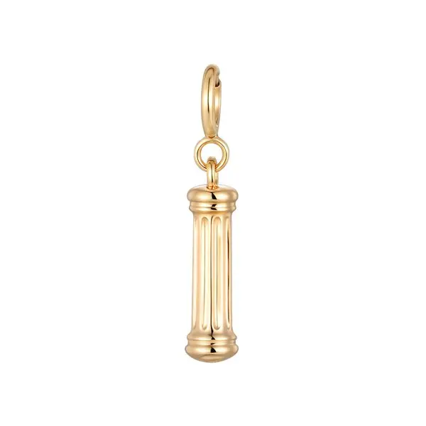 LARISA BEAUMONT 14k Solid Column Pendant Charm