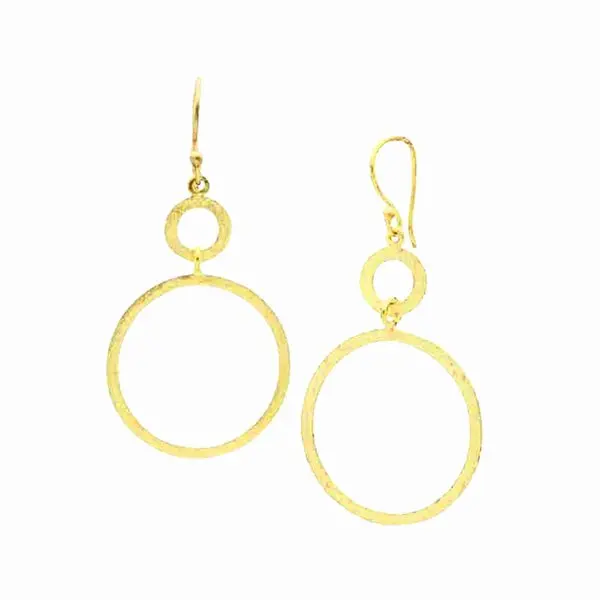 PROTSAAH ZURICH Dual Circle Drop Earrings