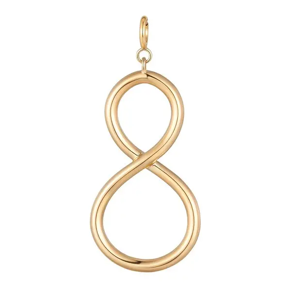LARISA BEAUMONT 14k Solid Infinity Charm Pendant