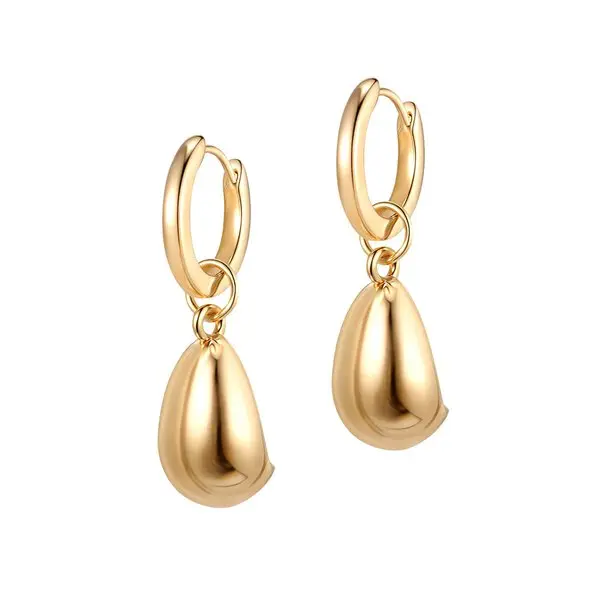 LARISA BEAUMONT 14k Solid Teardrop Drop Earrings