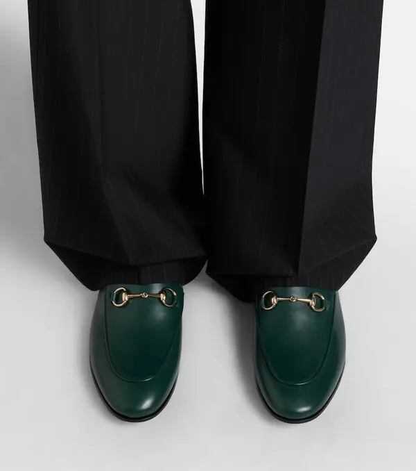 Gucci Horsebit Leather Loafers - Green