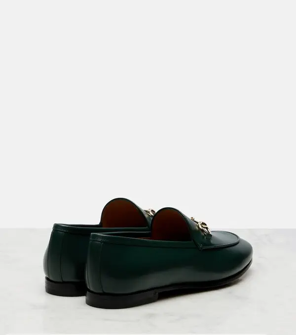 Gucci Horsebit Leather Loafers - Green