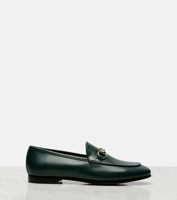 Gucci Horsebit Leather Loafers - Green
