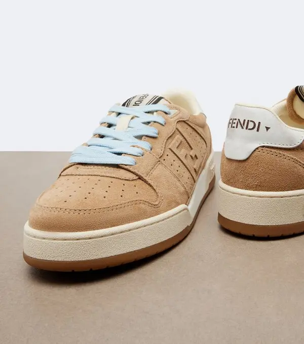 Fendi Match Suede Sneakers