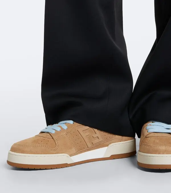 Fendi Match Suede Sneakers