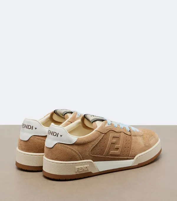 Fendi Match Suede Sneakers