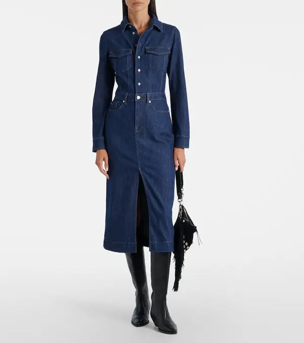7 For All Mankind Denim Shirt Dress
