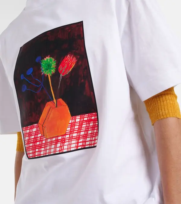 Plan C Printed Cotton Jersey T-shirt