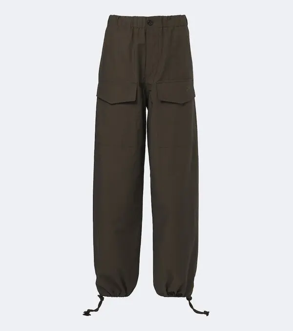 JW Anderson Cotton-blend Wide-leg Pants - Green