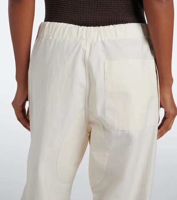 JW Anderson Cotton-blend Wide-leg Pants - White