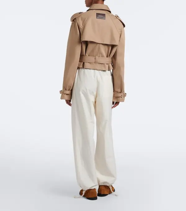 JW Anderson Cotton-blend Wide-leg Pants - White