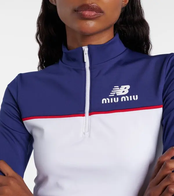 Miu Miu X New Balance Jersey Crop Top