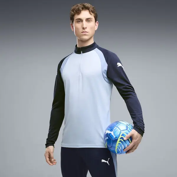 PUMA Individualfinal Slim Soccer Quarter-zip Top - Blue