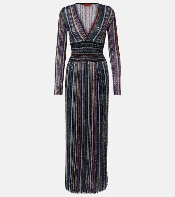Missoni Sequined Striped Gown - Multicoloured