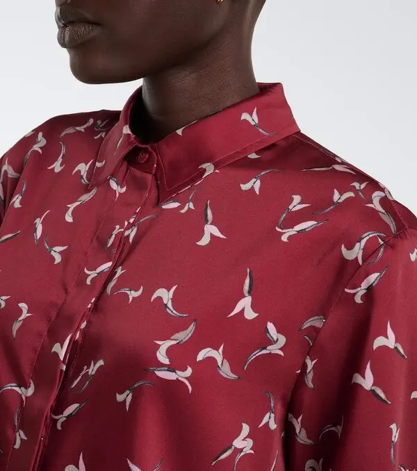 Altuzarra Chika Printed Satin Shirt